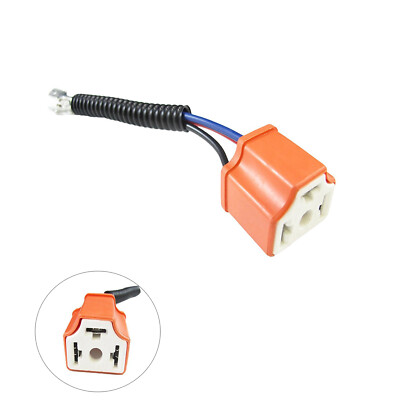 2x H4 9003 HB2 Female Ceramic Headlight Cable Wire Connector/Plug ...