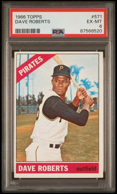 1966 Topps Dave Roberts #571 PSA 6 EX-MT Pittsburgh Pirates | eBay