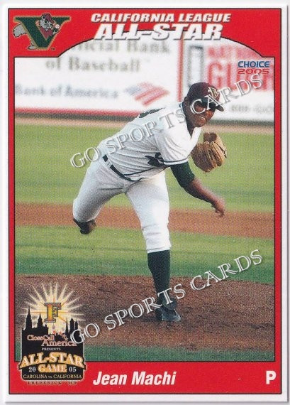 2005 California Carolina League All Star Game Jean Machi RC Rookie Rays ...