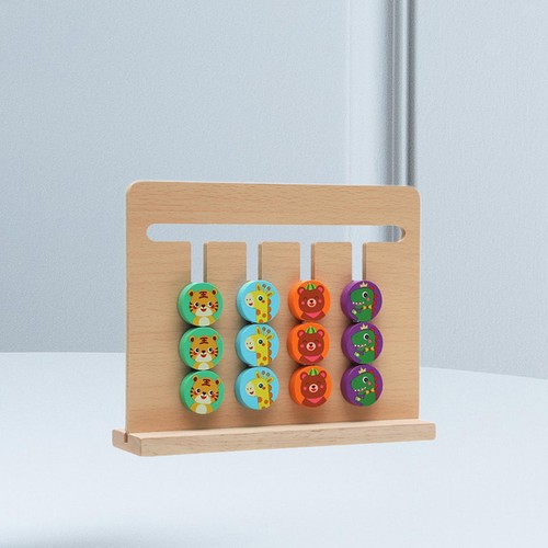 Slide Puzzle Toy Color Shape Matching Learning for Children Kids Travel ...