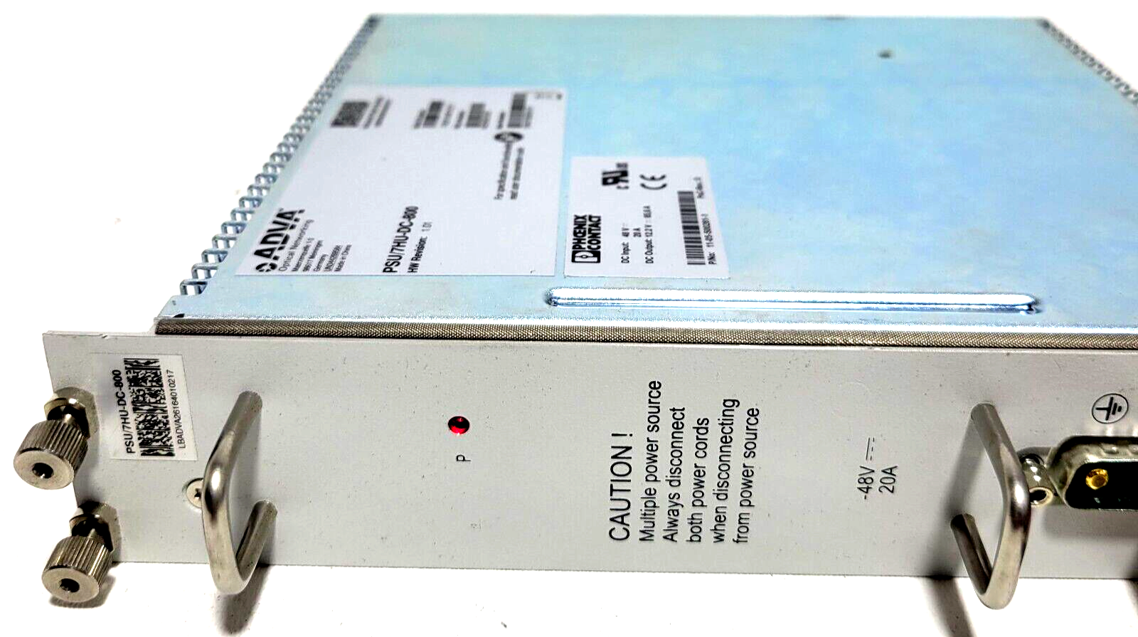 ADVA PSU/7HU-DC-800 P/N: 11-05-500281-1 1040700005-01 POWER SUPPLY FOR ...