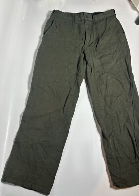 VTG Mens FILSON Green 100% Mackinaw Virgin Wool Field Cargo Pants USA ...