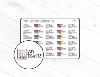 1995~~Buy Lotto Tickets Planner Stickers. | eBay