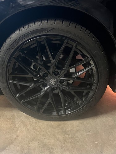 Set of 4- MSW Type 50 Gloss Black 10-Spoke Wheel Rim 18x8 5x112 28mm | eBay