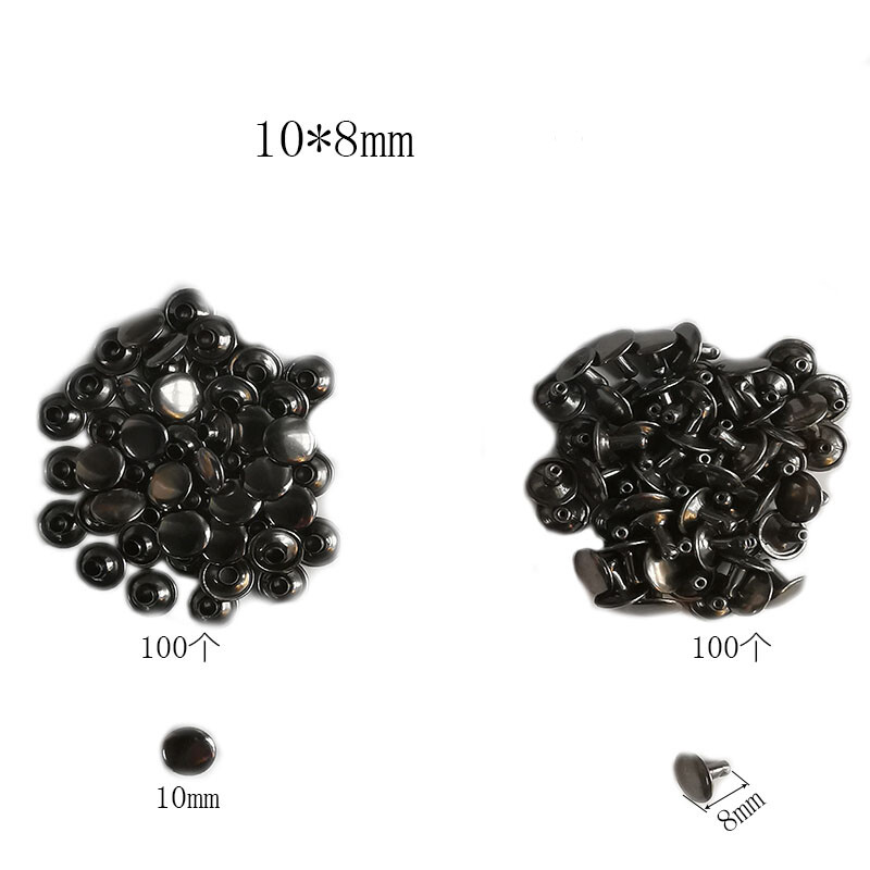 Double Cap Rivets Stud Rapid Rivets Leather Craft Repair 5mm 8mm 9mm ...