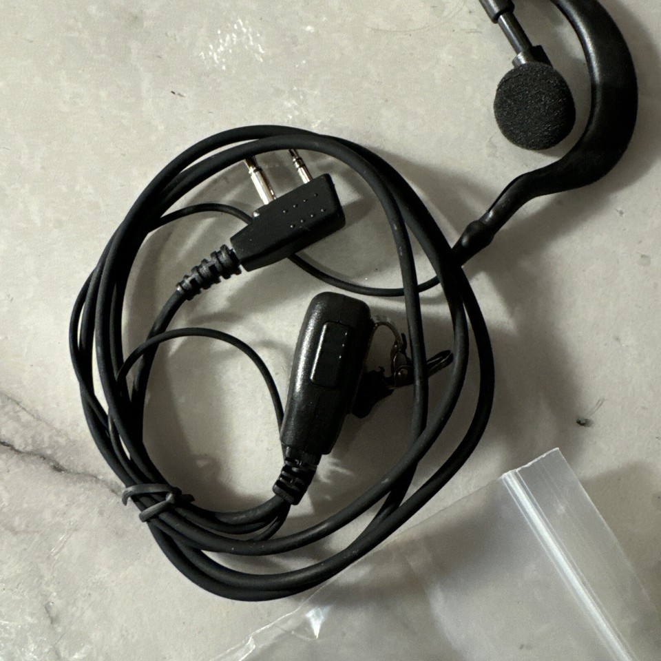 Midland 2 pin G Shape Earpiece PTT Headset for Alan AVP-H3 GXT900 LXT80 ...