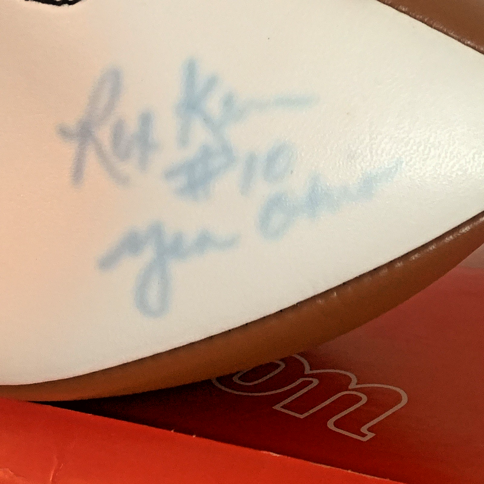 Rex Kern AUTOGRAPHED OHIO STATE BUCKEYES Signed WHITE PANEL Wilson FB ...