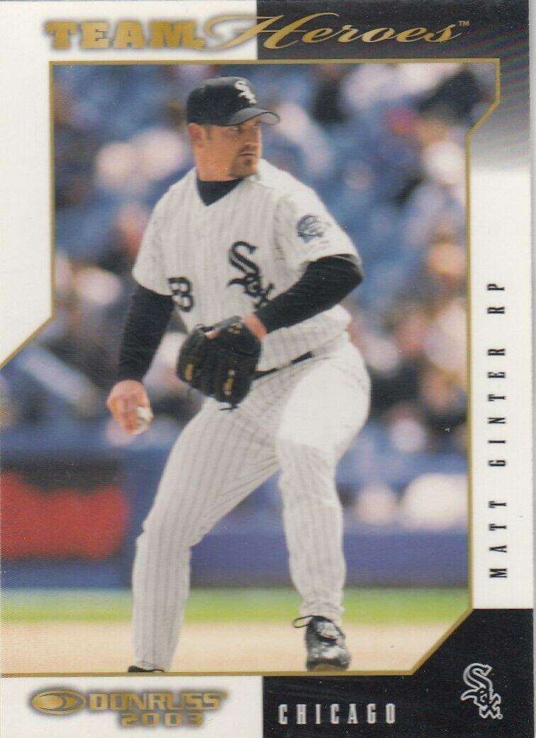2003 Donruss Team Heroes - Matt Ginter #131 Glossy for sale online | eBay