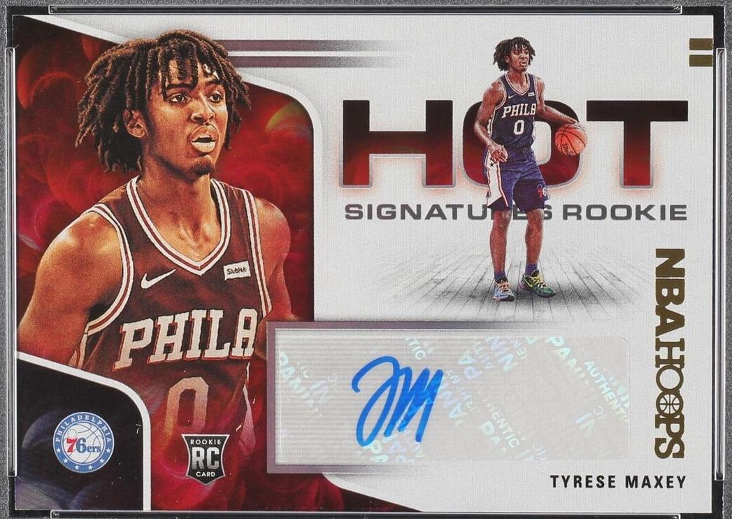 2020-21 Panini NBA Hoops - Hot Signatures Rookies Tyrese Maxey #HR-TMA ...