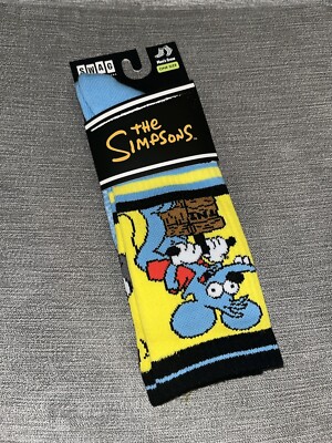 The Simpsons Licensed Crew Socks By SWAG One Size Fits Most Itchy ...