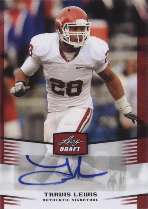 2012 Leaf Draft - Autographs Travis Lewis #TL1 Red (AU, RC) for sale ...