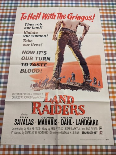 The Land Raiders Original 1969 1 Sheet Movie Poster | eBay