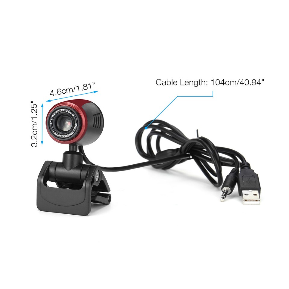 Web Camera With Microphone Professional Full HD Computer/Laptop Webcam ...