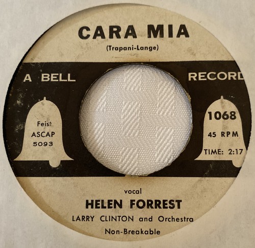 Helen Forrest 45 Cara Mia / It Worries Me BELL jazz 1954 VG | eBay