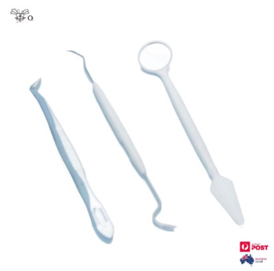 Dental Tool Set Dentist Tooth Clean Hygiene Pick Mirror Kit 3PCS | eBay ...