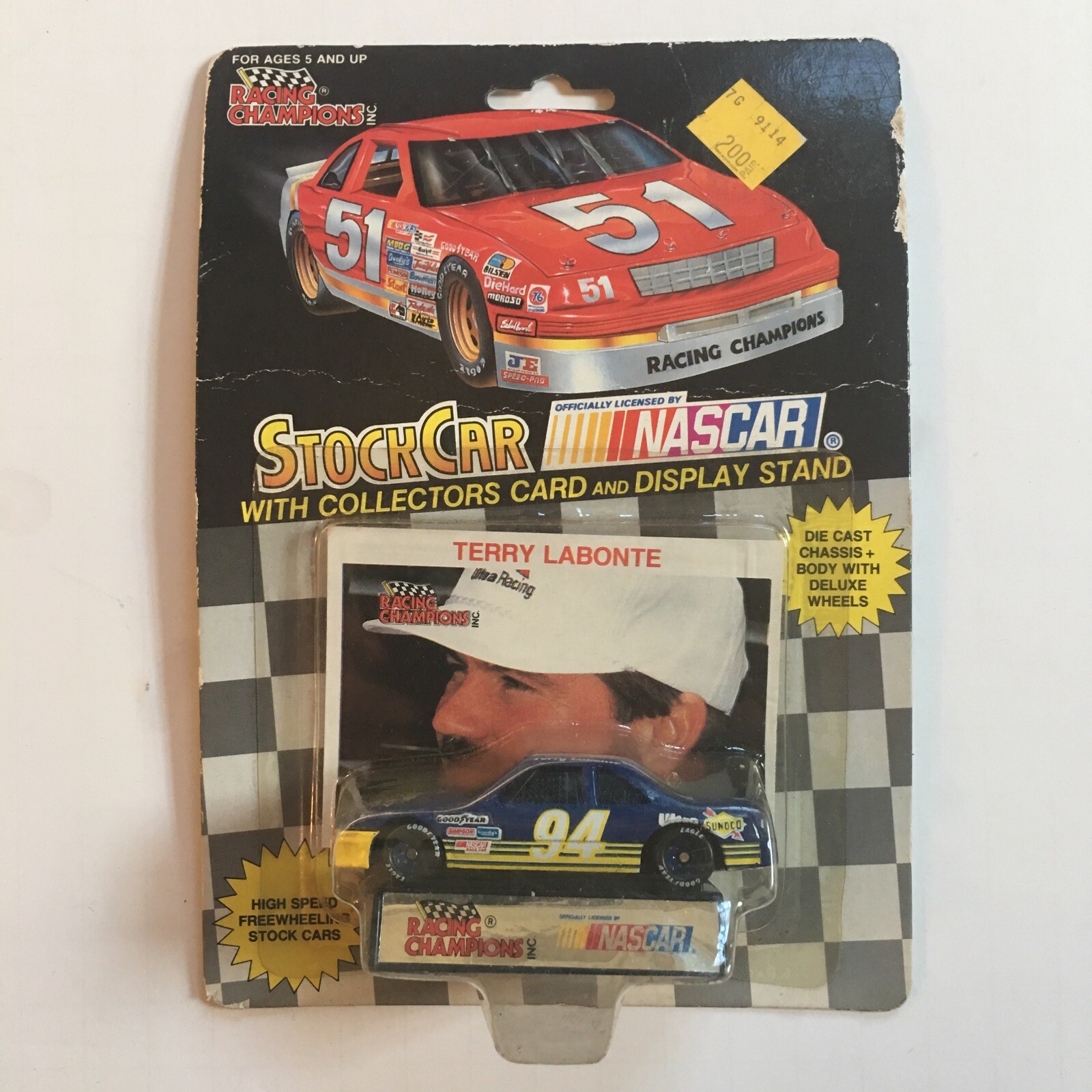 1992 Racing Champions 1:64 Terry Labonte #94 NASCAR Sunoco W/ Card And ...