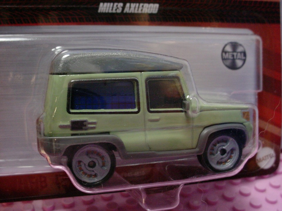 2022 Disney PIXAR Cars MILES AXLEROD green range rover;with microphone ...