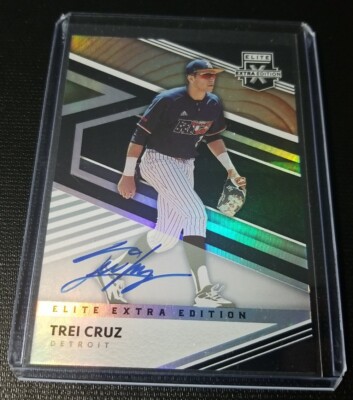 2020 Panini Elite Extra Edition TREI CRUZ On-Card Signature #73 Detroit ...