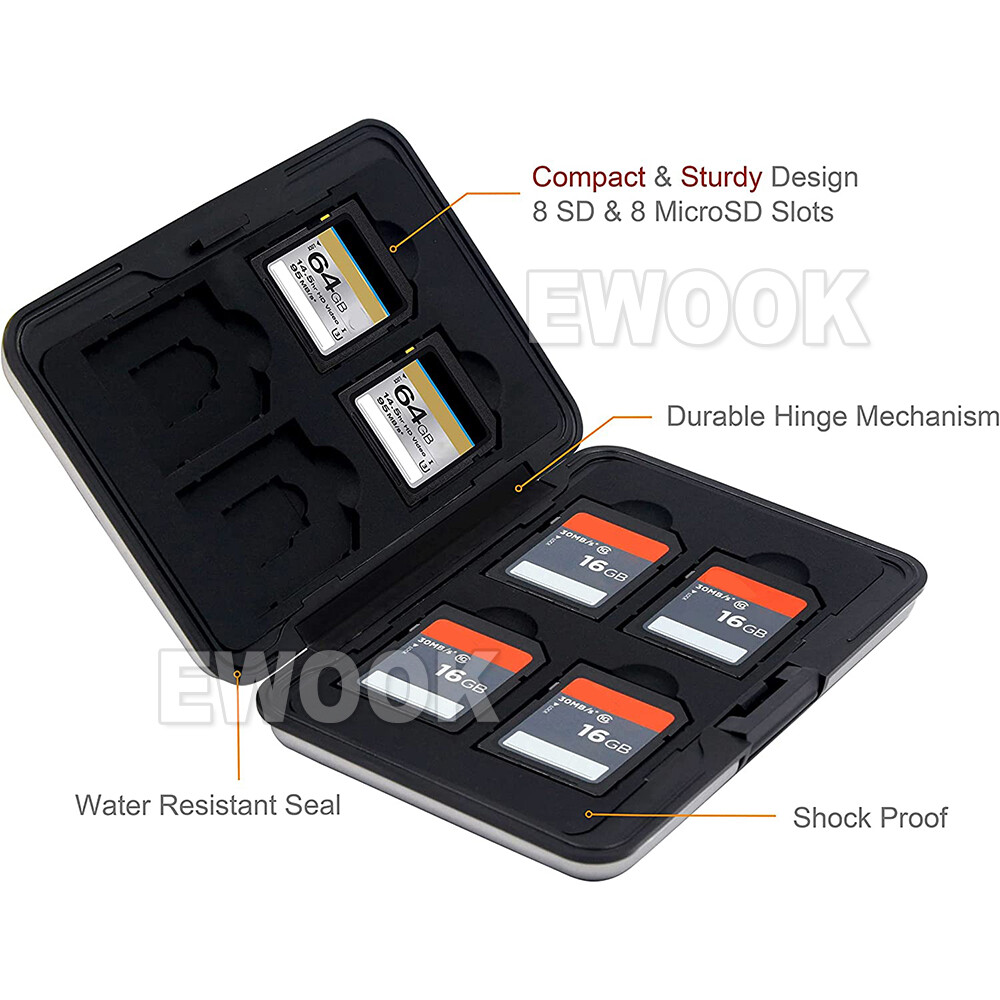 AU Memory Card Case Storage Box Holder for Micro SD SDXC SDHC TF Card ...