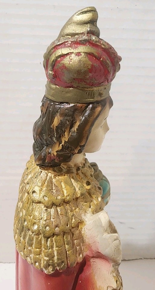 Antique Vtg Infant Jesus of Prague Statue Chalkware 9" Catholic Figure ...