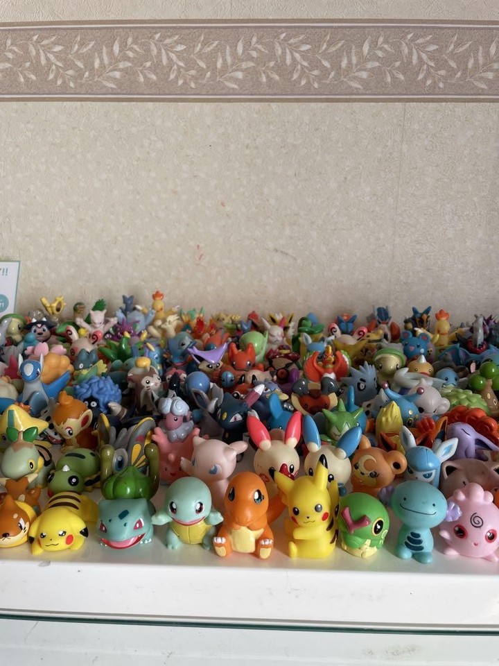 Pokemon Figure Set Lot 100 Figures including Surfing Pikachu and ...
