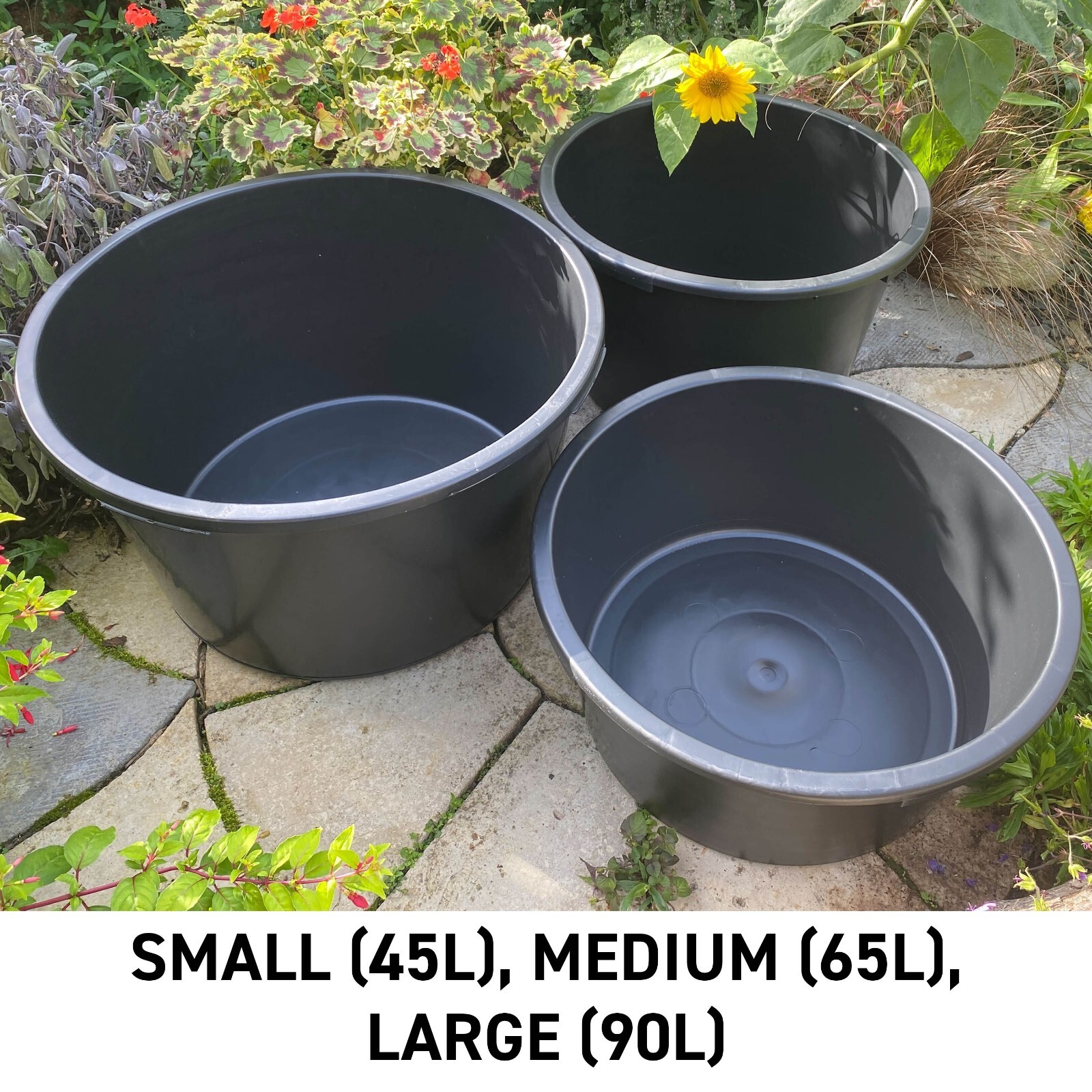 Garden heavy duty sump pond/pebble pool/garden wildlife water refuge ...