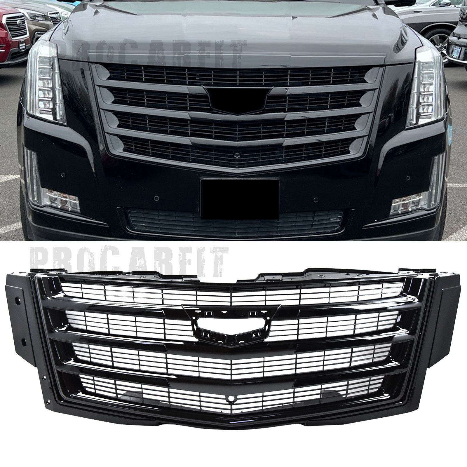 2015 2016 2017 2018 2019 2020 Cadillac Escalade Sport Grille Black OEM ...