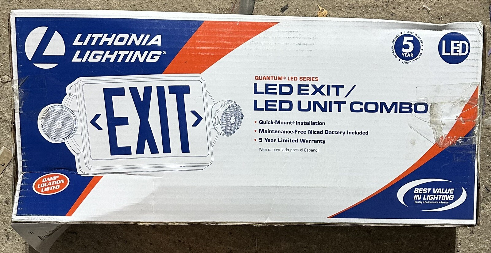 Lithonia Emergency Exit Light Combo | Shelly Lighting