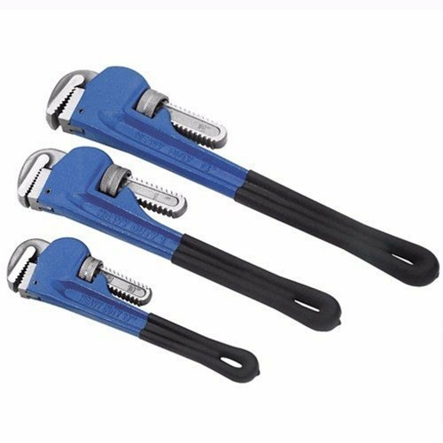 3 Pcs Adjustable Heavy Duty Heat Treated Non Ratchet Pipe Wrench Set 10 ...