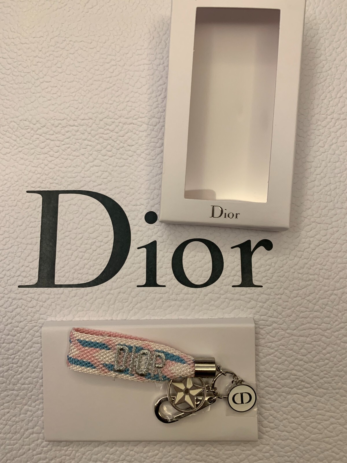 DIOR ACCROCHE-SAC HANDBAG HOOK Logo Keychain in Gift Box | eBay