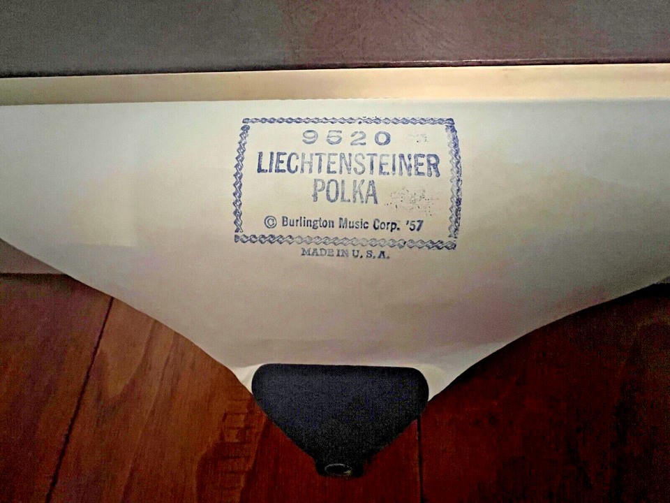 Q.R.S #9520 Liechtensteiner Polka Played By Sid Laney Player Piano Roll ...