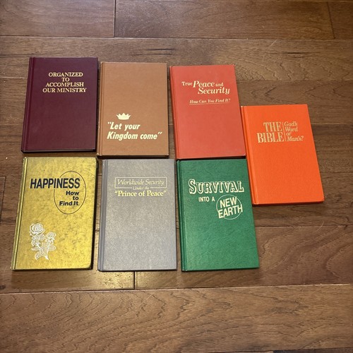 1980s Lot Of 7 Jehovah's Witness Hardcover Books Pocket Size Watchtower ...