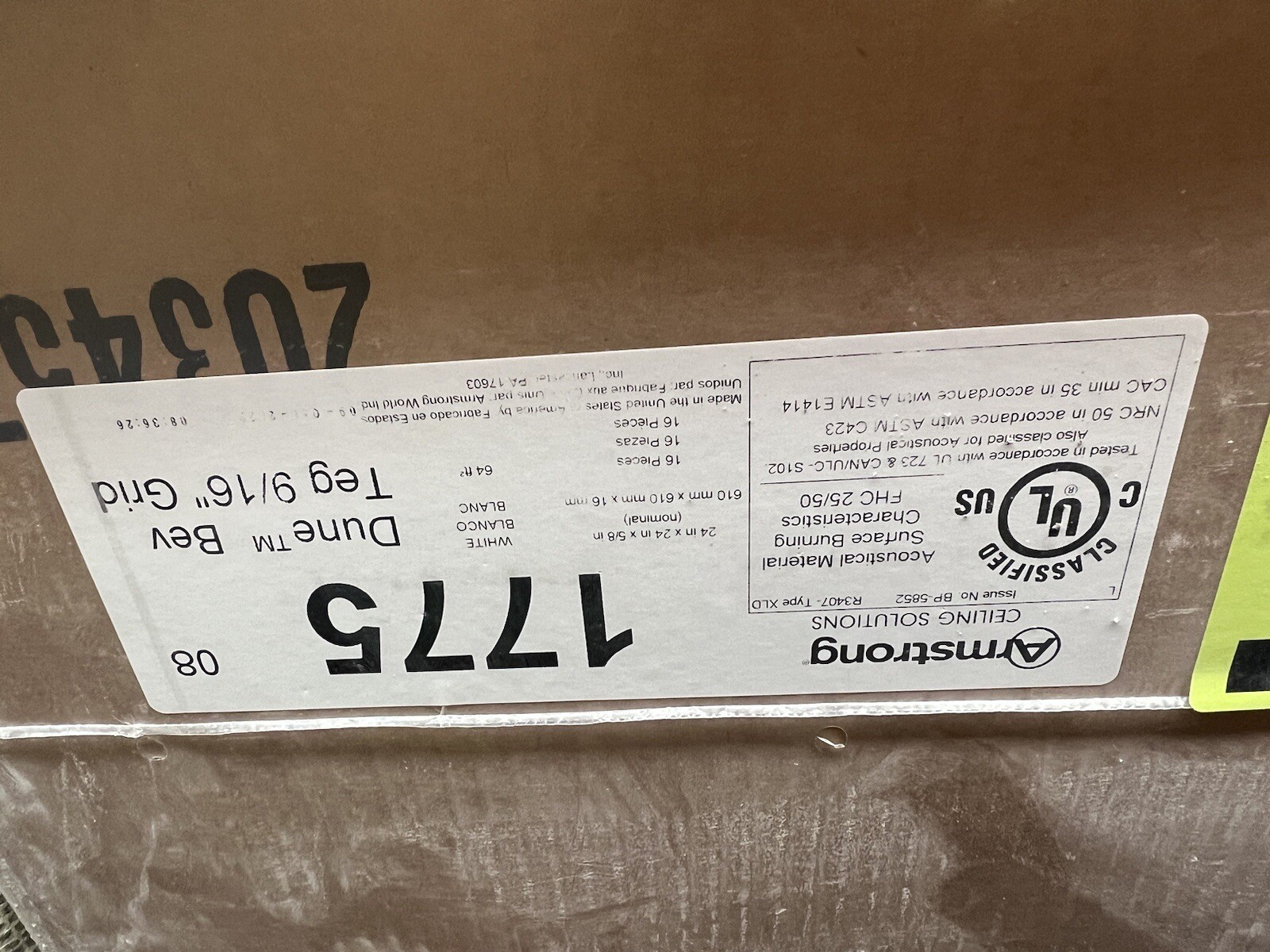 Brand New Armstrong Ceiling Tiles 1775 6 boxes | eBay