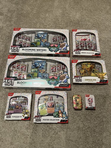 Pokémon - 151 - Binder, Blooming Waters, Booster Bundle, Collection ...
