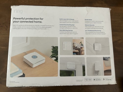 Ring Alarm Pro Home Security 14 Piece Alarm Kit w/Built-In Eero WiFi 6 ...