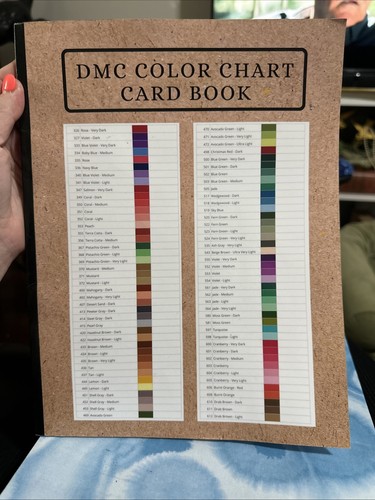 'DMC Color Chart Card Book' Sewing yarn Thread Large format - so many ...