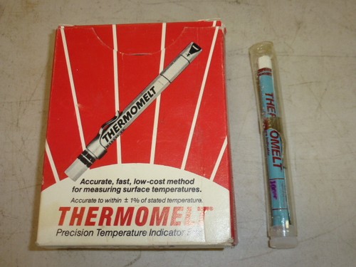 NOS! LOT OF 2 THERMOMELT TEMPERATURE INDICATOR STIK, 100° F, 38° C | eBay