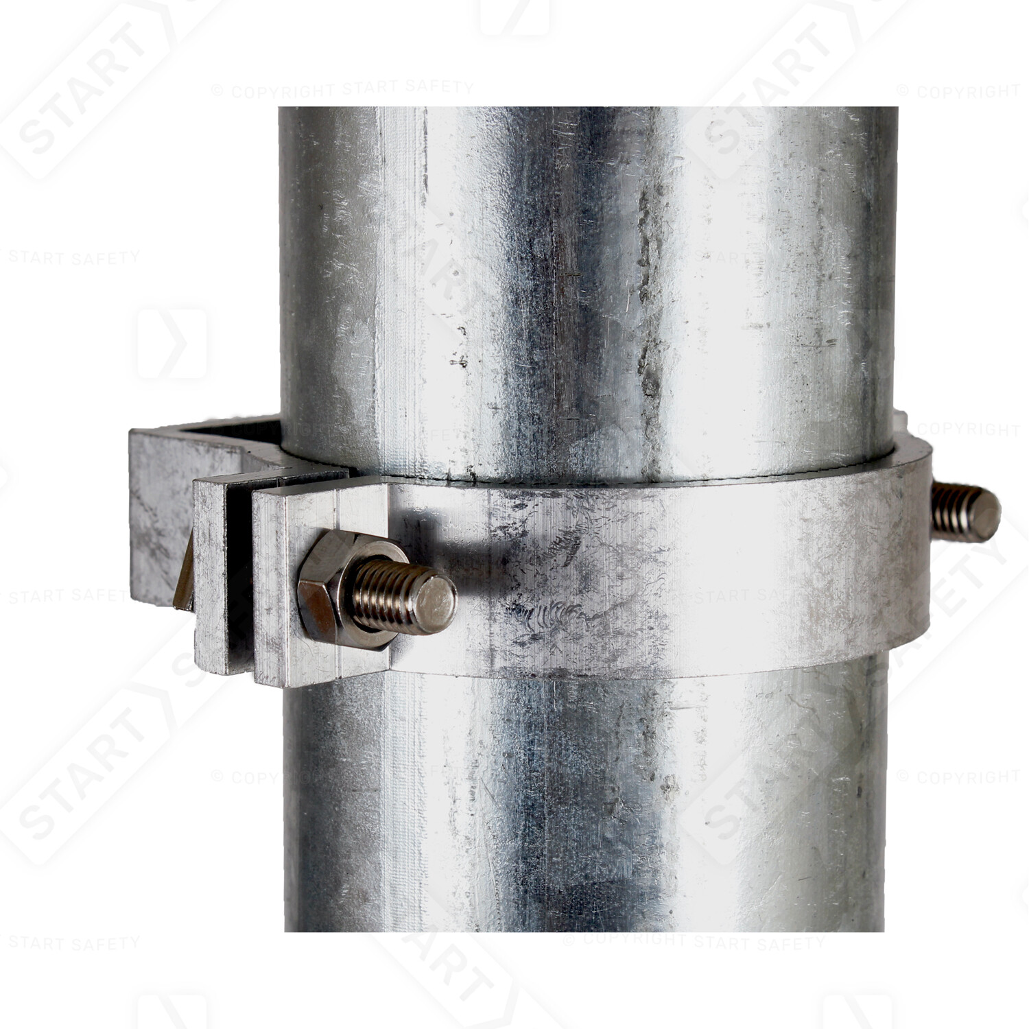 76mm Alumininum Offset Clamps (Uniclamps) For Signage - Post Mounted ...