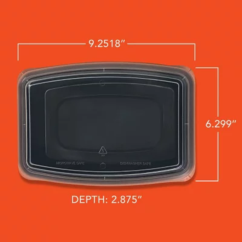 Hefty Food Storage Containers with Lids - 38 oz, 50 Pack for Easy Meal ...