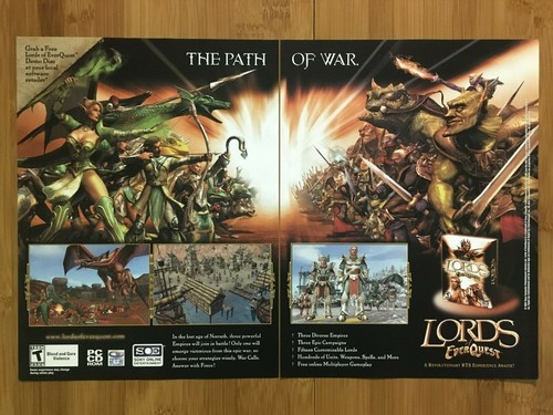 Lords of EverQuest PC 2003 Vintage Video Game Print Ad/Poster Official ...