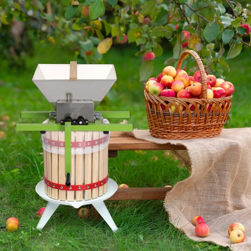 Fruit Crusher, 7L(1.8 Gal) Manual Juicer Grinder Large Capacity Fruit ...