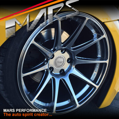 MARS MP-MS Hyper Black 19 Inch Concave Wheels Rims 114.3 Falcon BA BF ...
