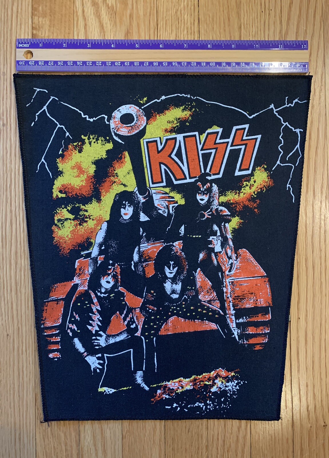 NOS Vintage Kiss Creature of The Night Back Patch, Eric Carr, Unused | eBay