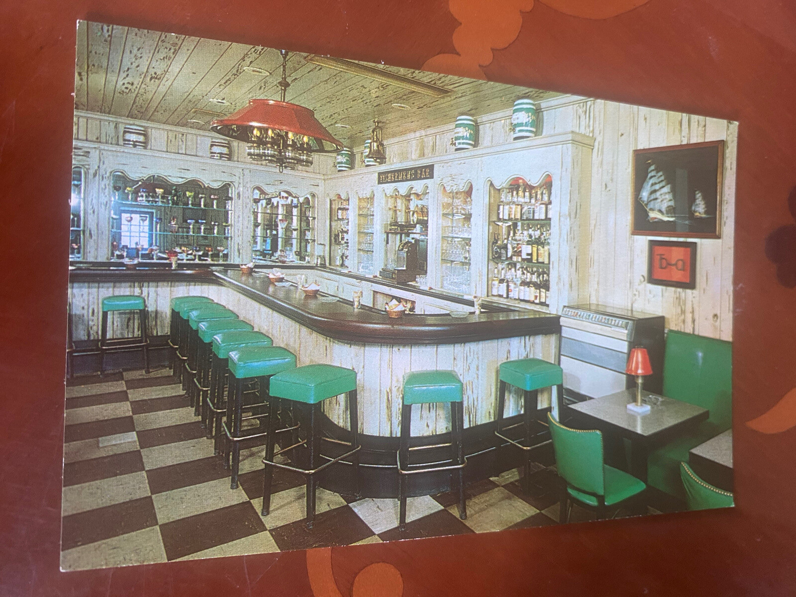 Fishermen’s Bar. Hotel Henry Perkins. Riverhead N York USA. 1960/70s ...