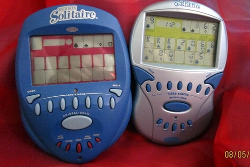 2 Radica Lighted Solitaire Handheld Electronic Games 2004 2000 Can't ...
