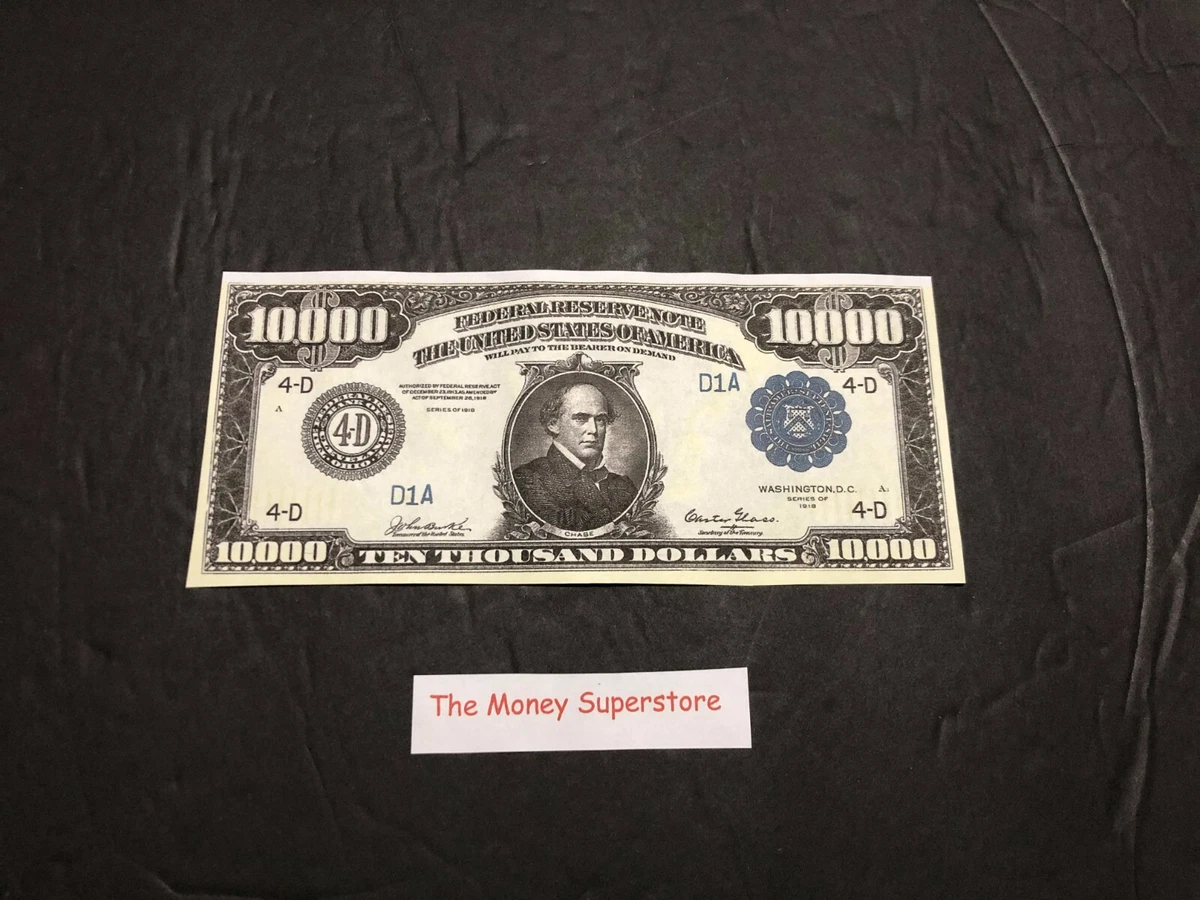 Real 10000 Dollar Bill