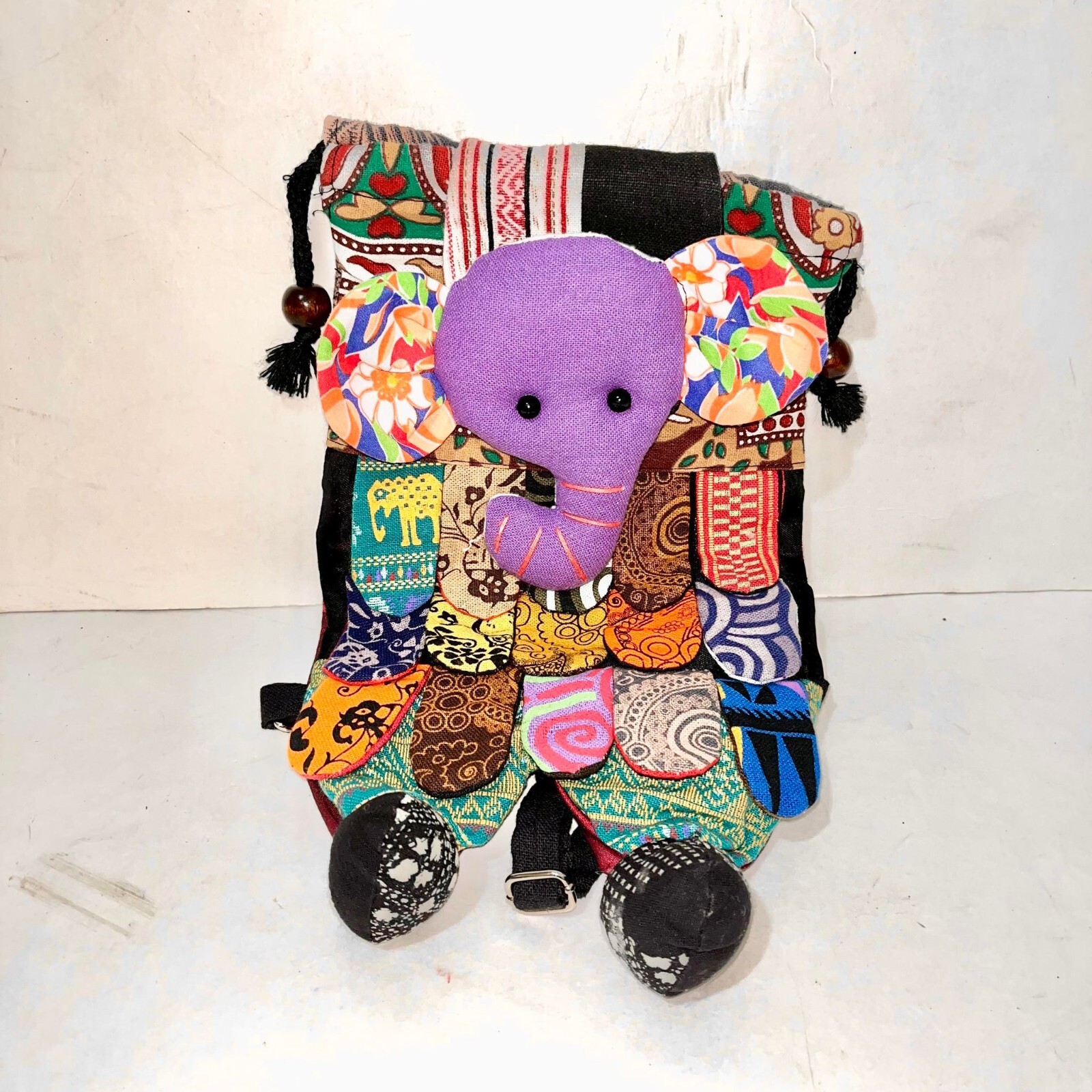 mini backpack - India Mandala ELEPHANT - purse tote - Gem