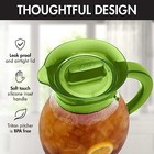The Big Iced Tea Maker and Infuser, Plastic Beverage with Leak Green ...