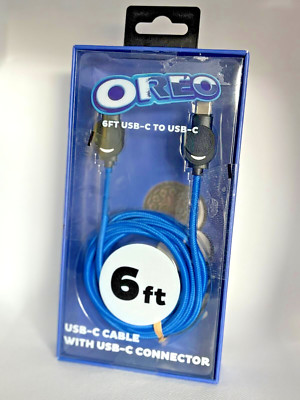 Oreo Cookie USB-C Cable with USB- C Connector, 6 Ft - ORBIT | eBay
