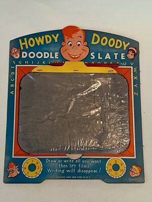 VINTAGE HOWDY DOODY DOODLE SLATE w/PENCIL | eBay